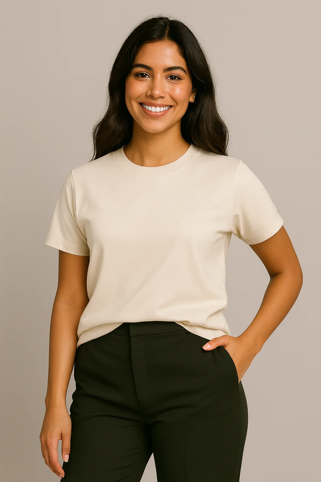 CreamCore Round Neck – Zaffirodx